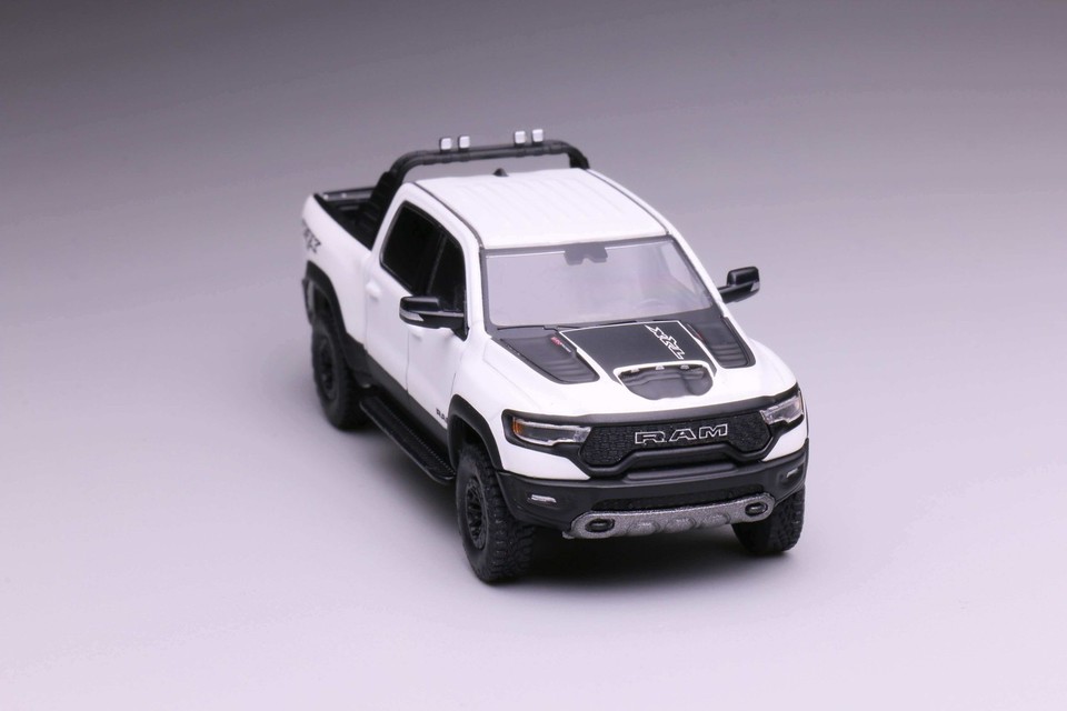 596 1:64 White&Black RAM TRX Tyrannosaurus Rex Diecast Car Model ...
