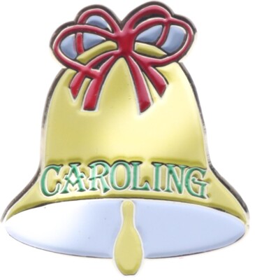Christmas Bell Caroling Musical Instrument Hat or Lapel Pin AV0135 ...