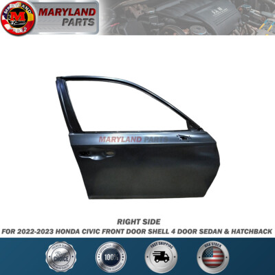2022-2024 Honda Civic Right Front Door Shell 4 Door Sedan & Hatchback ...