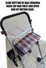 Lightweight 4 Wheel Shopping Trolley with Adjustable Handle Strong ...