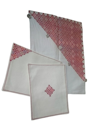 Set of 3 Pieces Table Runner Embroidered Palestinian Handmade Gift ...