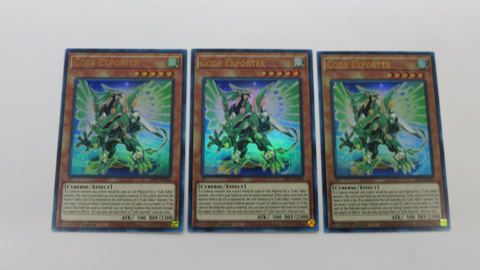 3x CODE EXPORTER MONSTER 1ST EDITION GFP2-EN024 ULTRA RARE YUGIOH NM ...