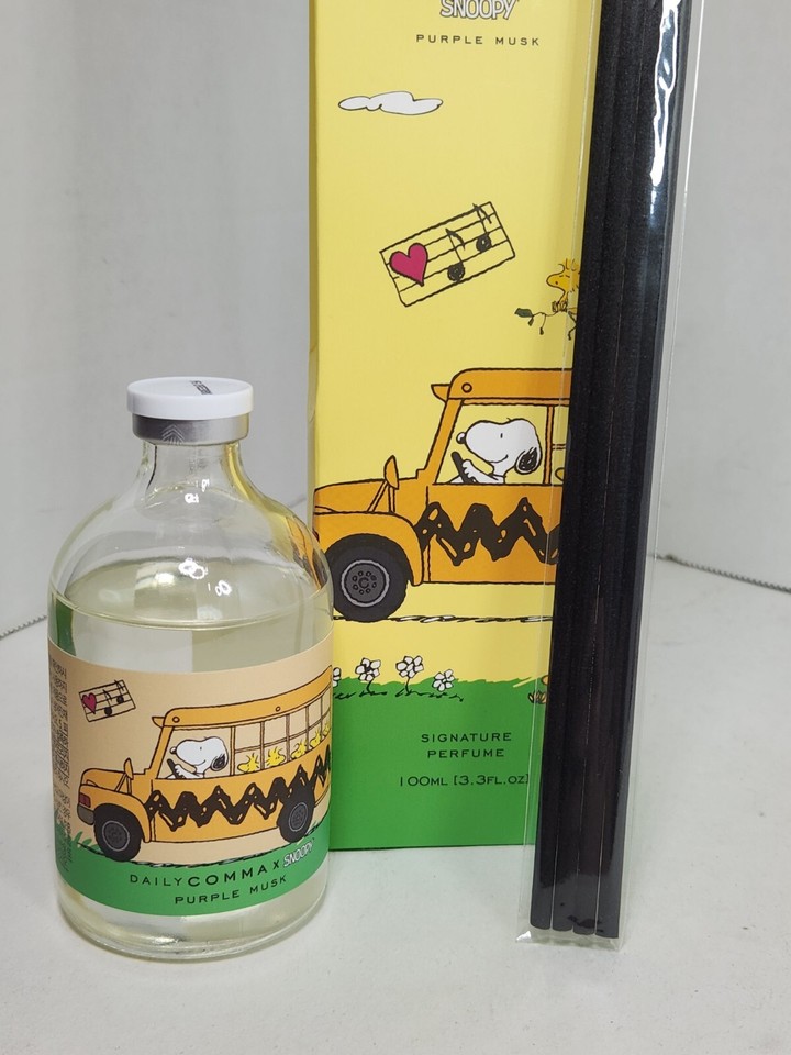 New in Box Daily Comma x Snoopy/Peanuts Reed Diffuser Purple Musk Free ...