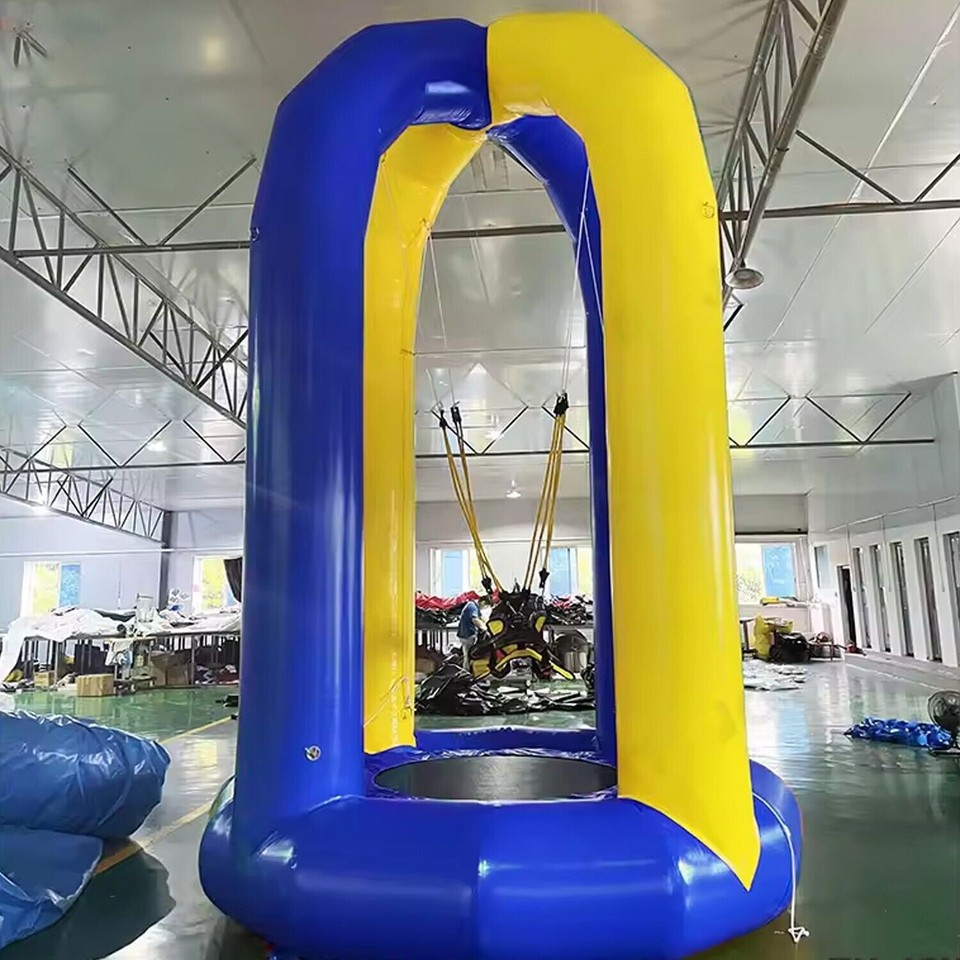 Inflatable Bungee Jump Game Airtight Bounce Jumping Trampoline For Kids ...
