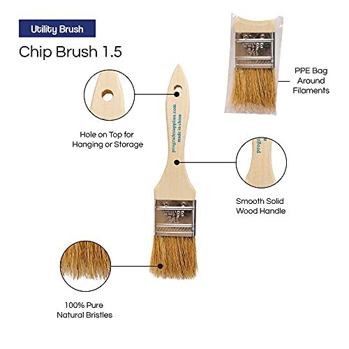 Chip Paint Brushes 12 Ea 1.5 Inch Chip Paint Brush | eBay
