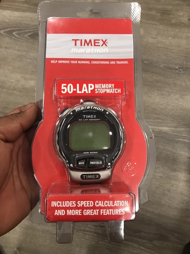 Timex Marathon 50-Lap Memory Stopwatch Running Exercise Speed ...