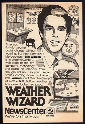 1981 WGR TV AD ~ ERIC WARREN WEATHER WIZARD on NEWSCENTER in BUFFALO ...