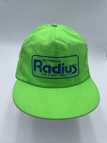 Vintage MOTOROLA FM 2 Way Radio Patch Mesh Snapback Trucker Hat Cap ...