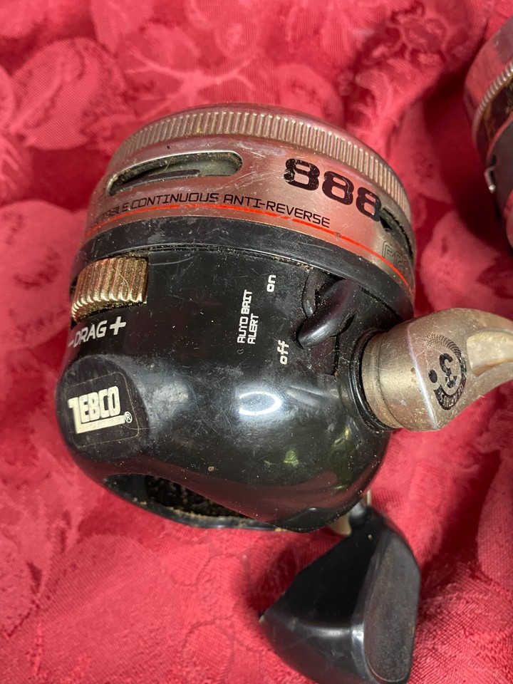 Misc Lot 9 Zebco Fishing Reels 888 Omega 808 Hawg Legacy 404 PCF10 ...