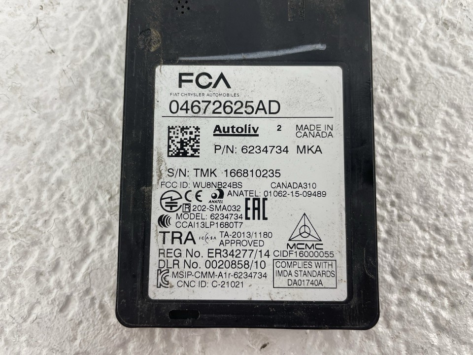 17-22 CHRYSLER PACIFICA REAR LEFT/RIGHT BLIND SPOT RADAR CONTROL MODULE ...