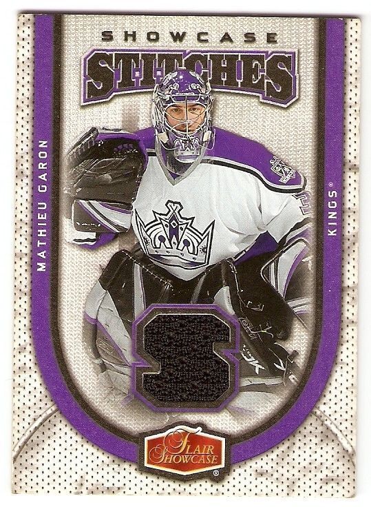 MATHIEU GARON 2006-07 FLAIR SHOWCASE STITCHES JERSEY #SS-GA LOS ANGELES ...