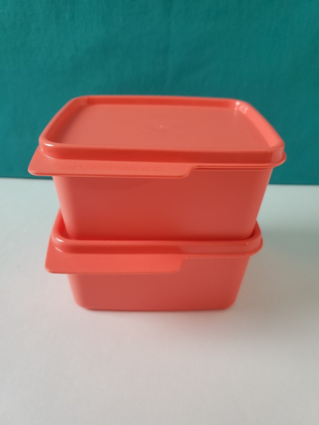 Tupperware Keep Tabs 500ml Set of 2 Coral Orange Keep Tabs | eBay