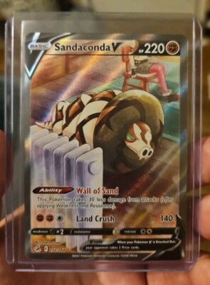 Sandaconda V 252/264 ALT ART Fusion Strike ULTRA RARE Pokémon TCG Card ...