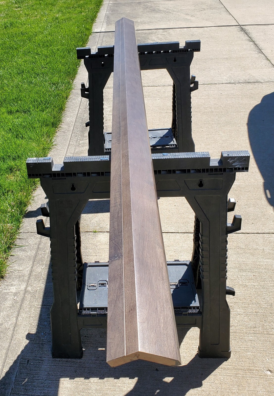 Wood Crown Molding, Angle Face Mount by Kraftmaid in molasses maple ...