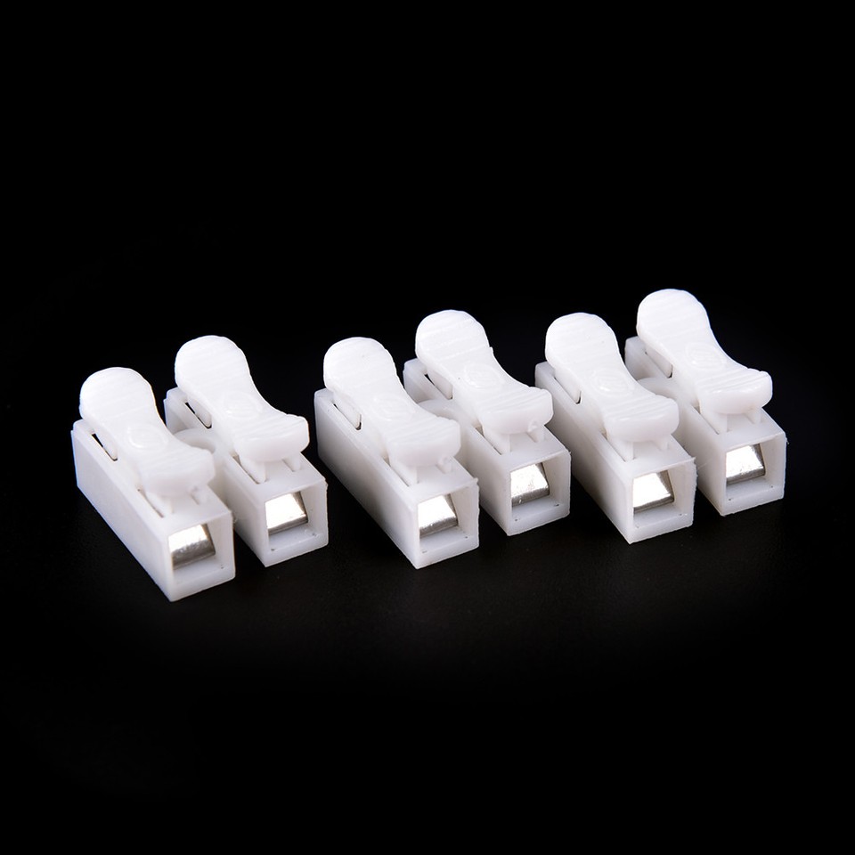 30x Self Locking mini 2Pin Cable Connectors Quick Splice Lock Wire ...