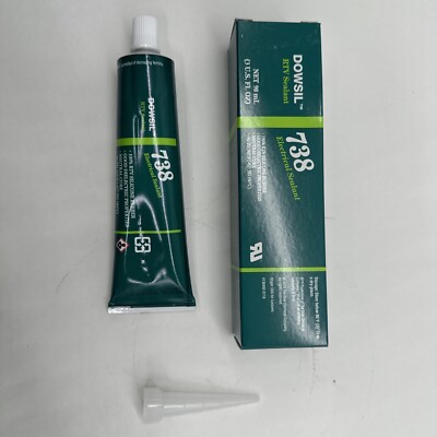 DOW DOWSIL 738 ELECTRICAL SEALANT SILICONE 3OZ TUBE - Sold 1 Tube Per ...