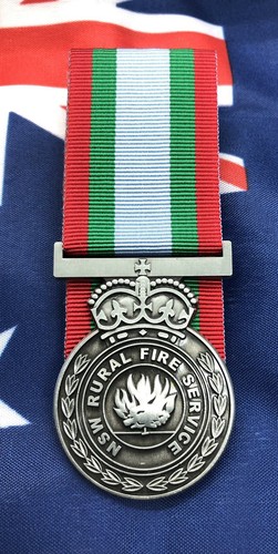 NSW Rural Fire Medal, RFS 10 Year Service Award, Replica Full Size ...