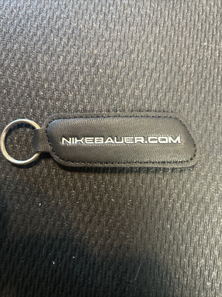 Bauer Nike Hockey Black Skate Leather keychain key chain Vintage Vapor ...