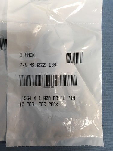 190 NEW Mil-Spec MS16555-638 Dowel Pin, SS, 5/32 D X 1” Long | eBay