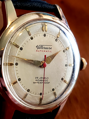 VILLEREUSE WRIST WATCH ROSE GF CASE AUTOMATIC SERVICED 1955 | eBay