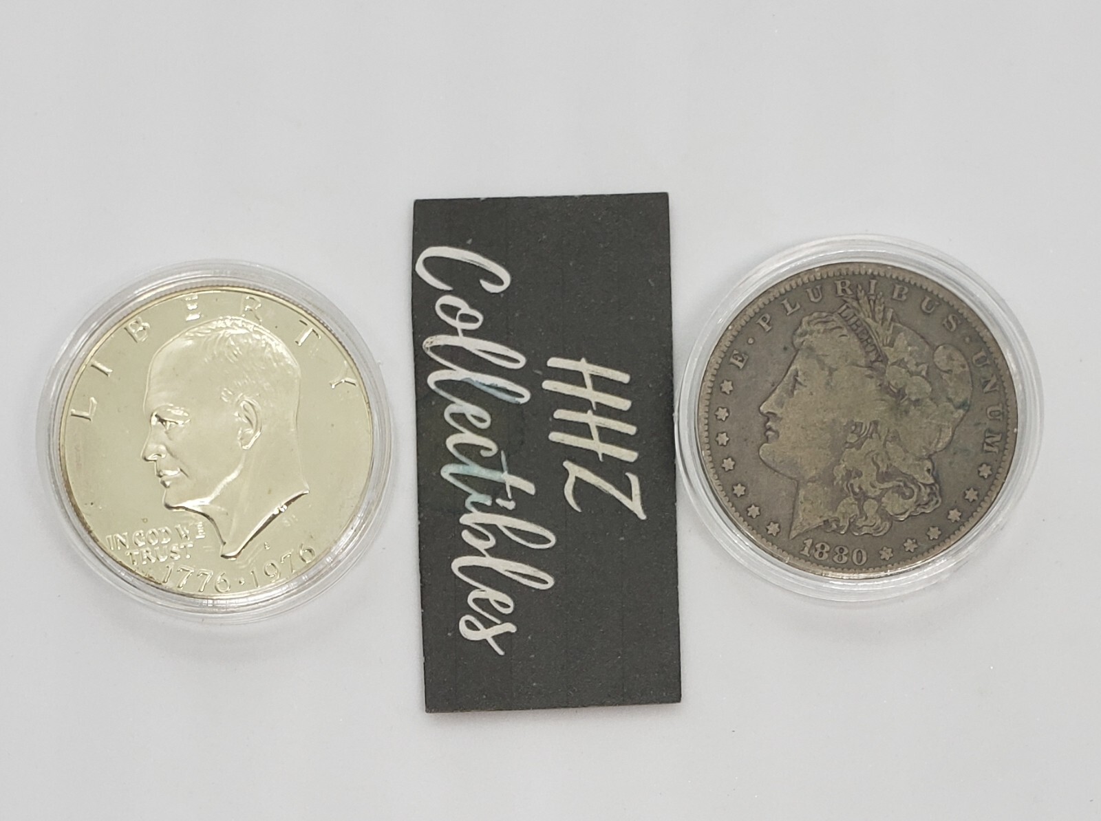 48 Pack 1.50 IN 38 mm Coin Capsules w/Case Fit 4 US Silver Dollar ...