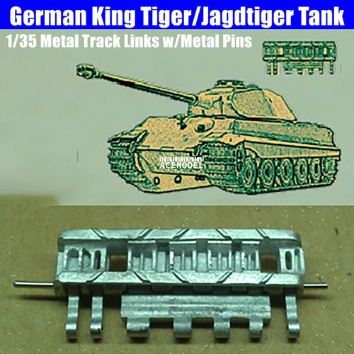 1/35 King Tiger/Jagdtiger/E-50/E-75/Leopard 2 Tank Metal Track Links ...