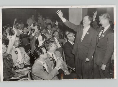DEMOCRATIC Convention Cheering Crowds CHICAGO Illinois Vintage 1956 ...