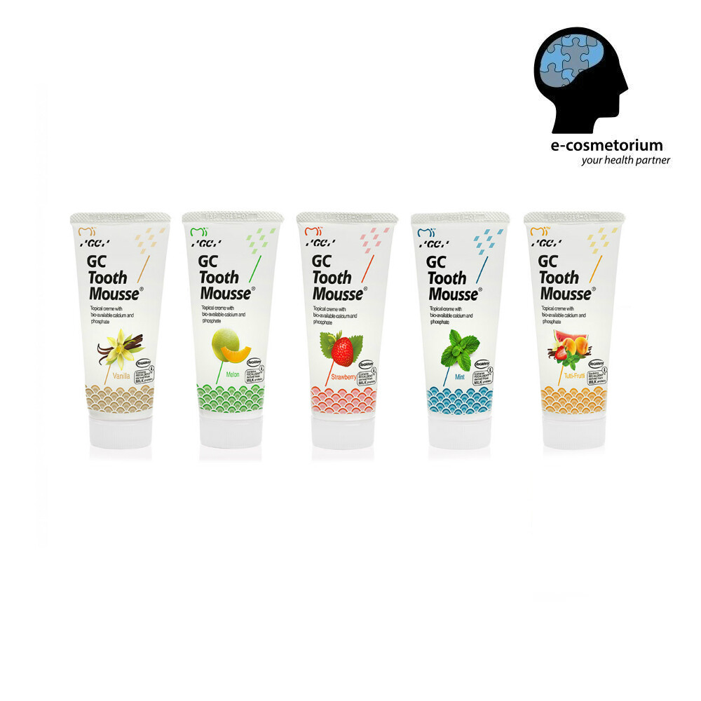 GC Tooth Mousse 40g - Topical Tooth Cream with Recaldent, different ...