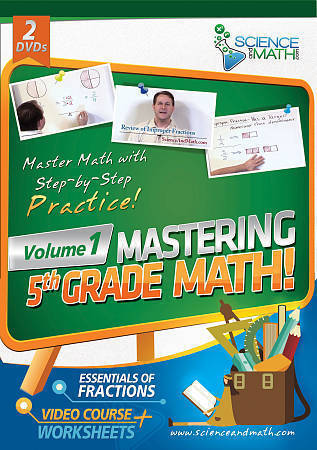Mastering 5th Grade Math, Vol. 1: Essentials of Fractions (DVD, 2013, 2 ...