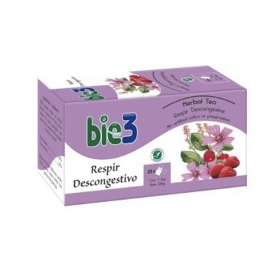 Bio3 Bie3 Herbal Tea Respir Descongentive Tea 25 Bags. No Artificial ...