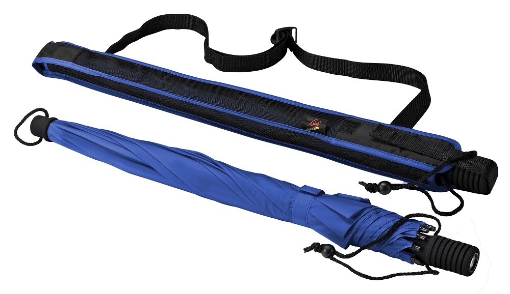 EuroSCHIRM Swing Flashlight Umbrella (Royal Blue) Lightweight Hiking ...