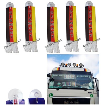 5 Pieces National Flag Germany For Front Windscreen Shield Truck Lorry ...