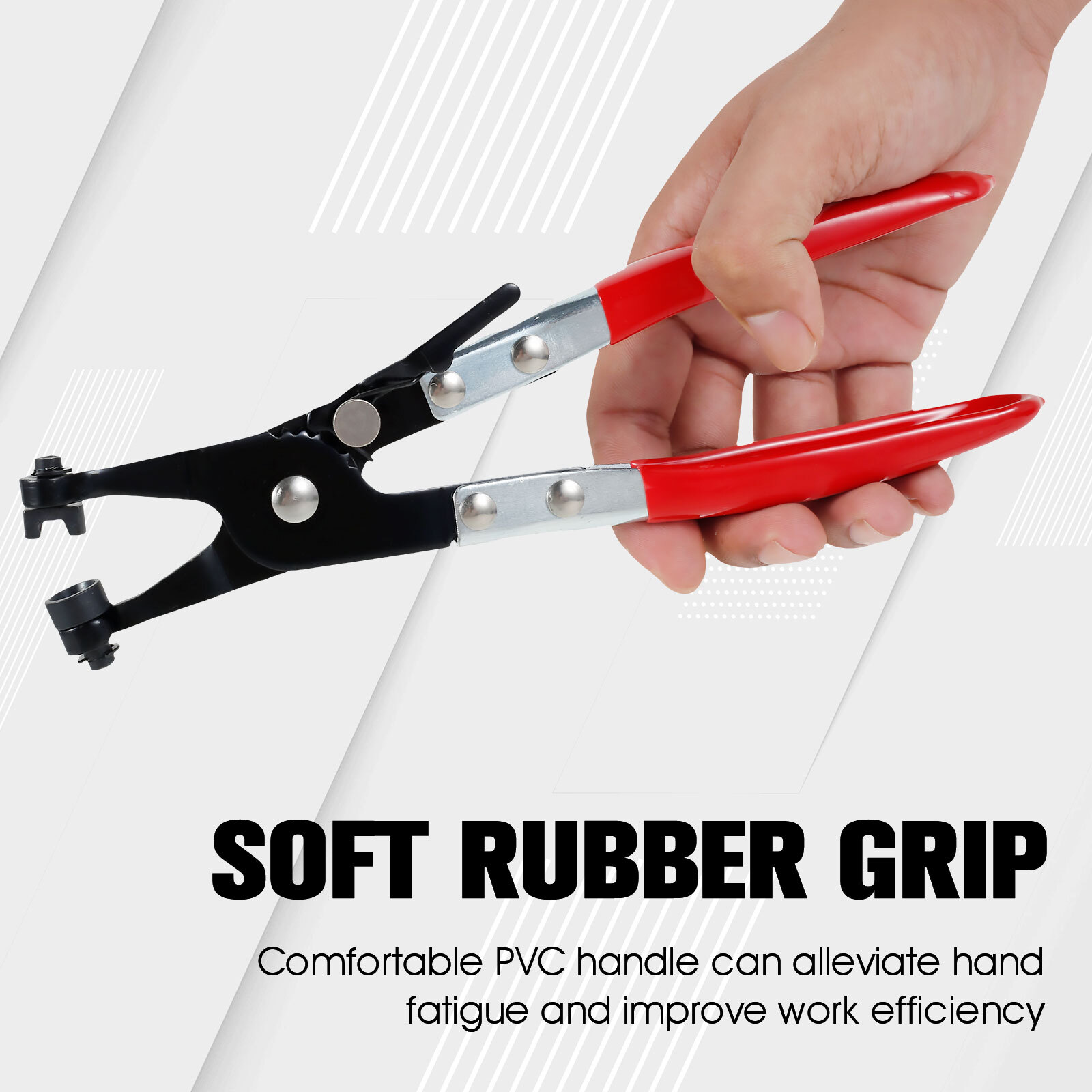 3Pcs Hose Clamp Pliers Kit Long Reach Wire Spring Hose Clamp Plier Flat ...