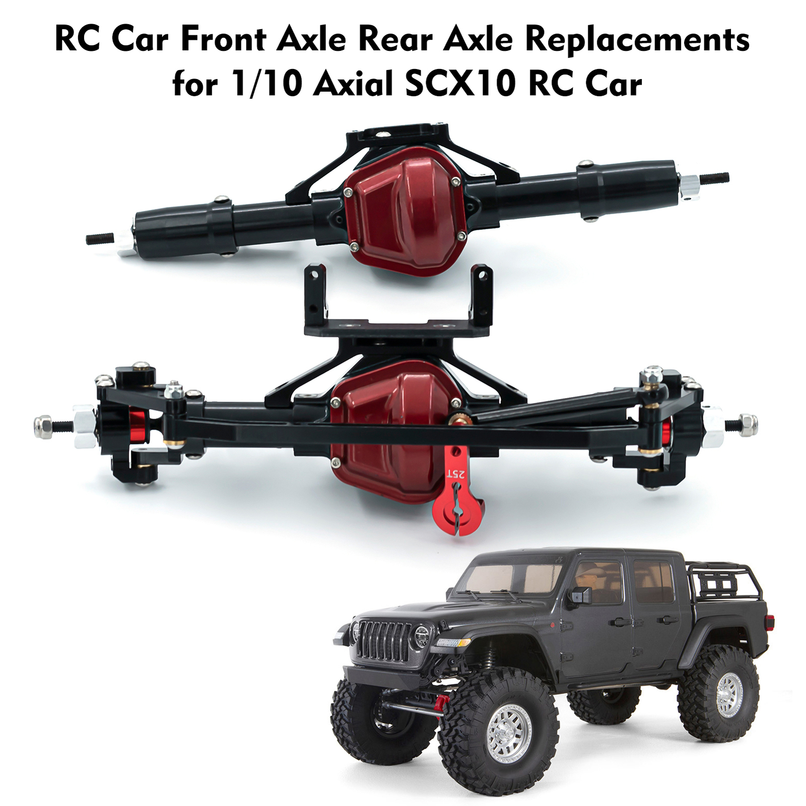 Car Front Axle Rear Axle Alloy Axles Replacements for 1/10 C8U1 | eBay ...