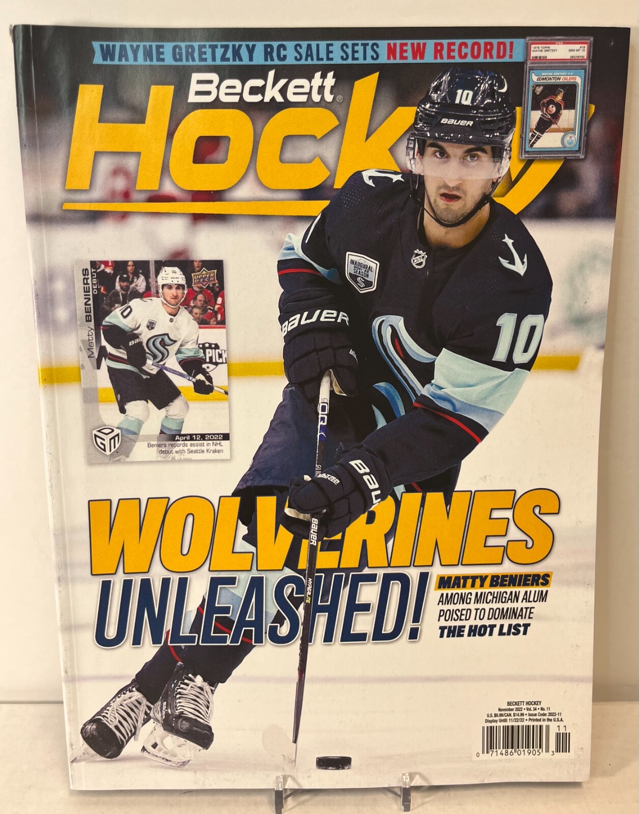 November 2022 Beckett Hockey Price Guide NHL Magazine - #363 MATTY ...