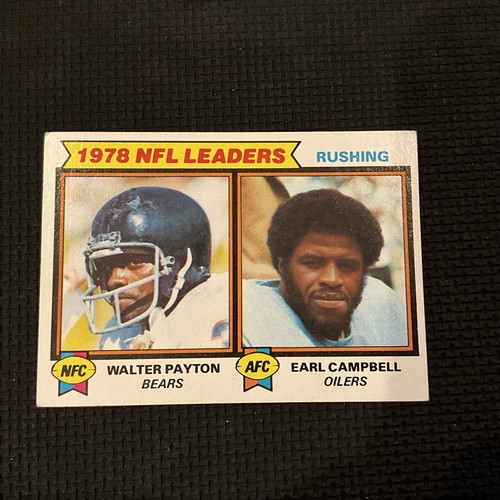 1979 Topps 1978 NFL Rushing Leaders #3 Walter Payton Earl Campbell | eBay