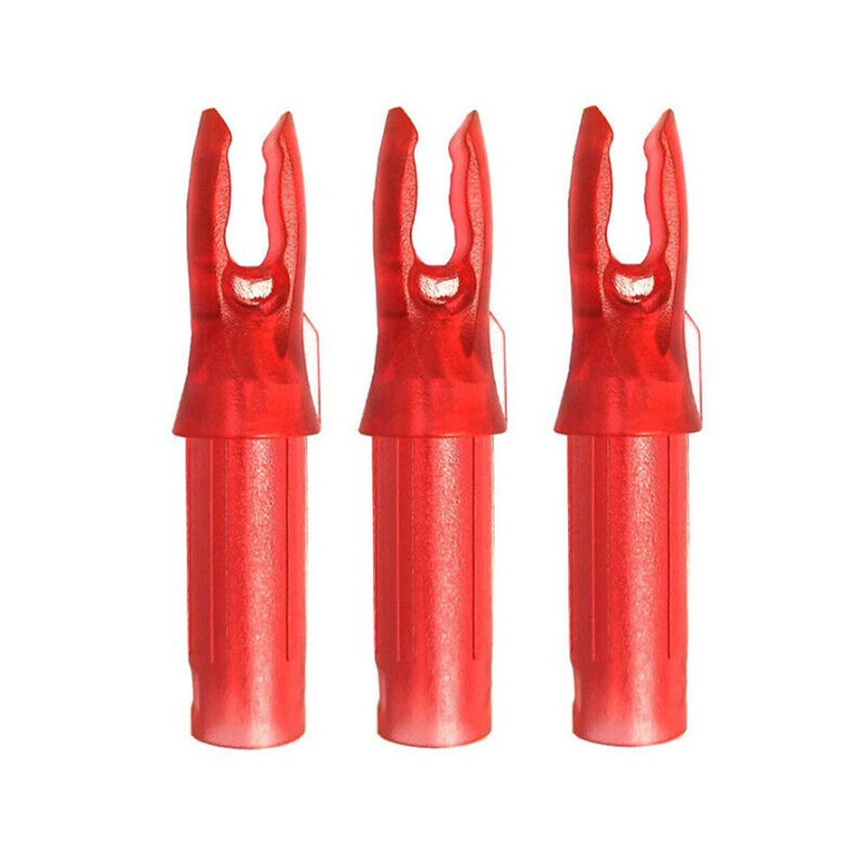 50pcs Arrow Nocks ID6.2mm Insert Tails Plastic Archery Arrow Shaft Bow ...