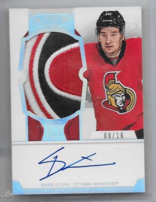 12-13 DOMINION ROOKIE AUTOGRAPH PATCH RAINBOW #139 MARK STONE RC AUTO 8 ...