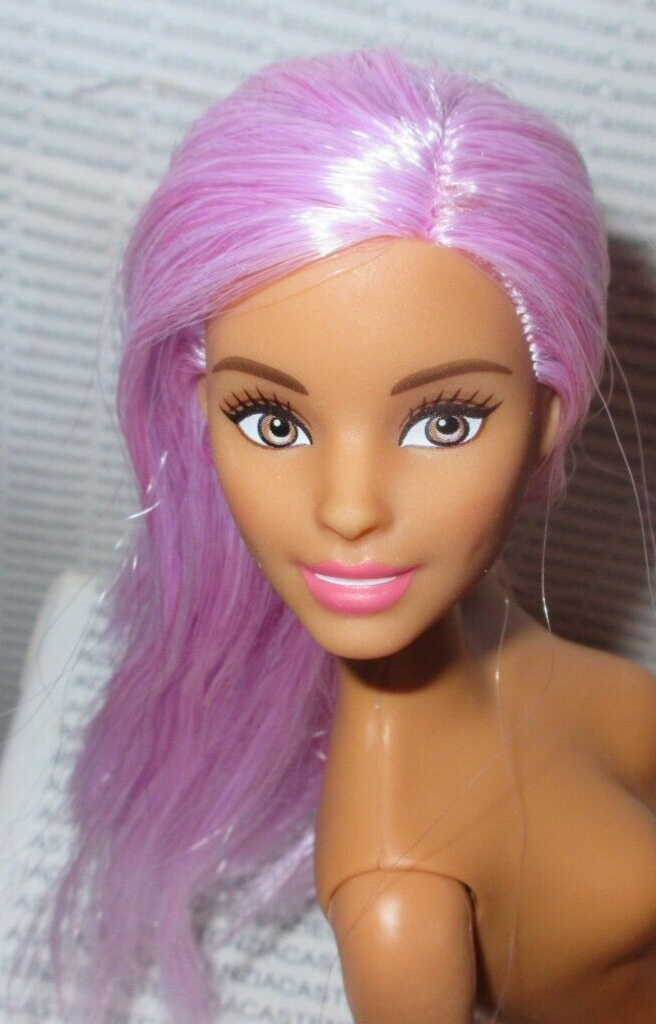 (K09) NUDE BARBIE MATTEL POP ROCK STAR PURPLE HAIR NEYSA FASHION DOLL ...