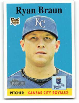 2007 Topps Heritage #139 Ryan Braun NM-MT RC Rookie SP Royals | eBay