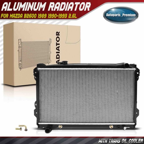 Radiator w/ Oil Cooler for Mazda B2600 1989 1990 1991 1992 1993 2.6L ...
