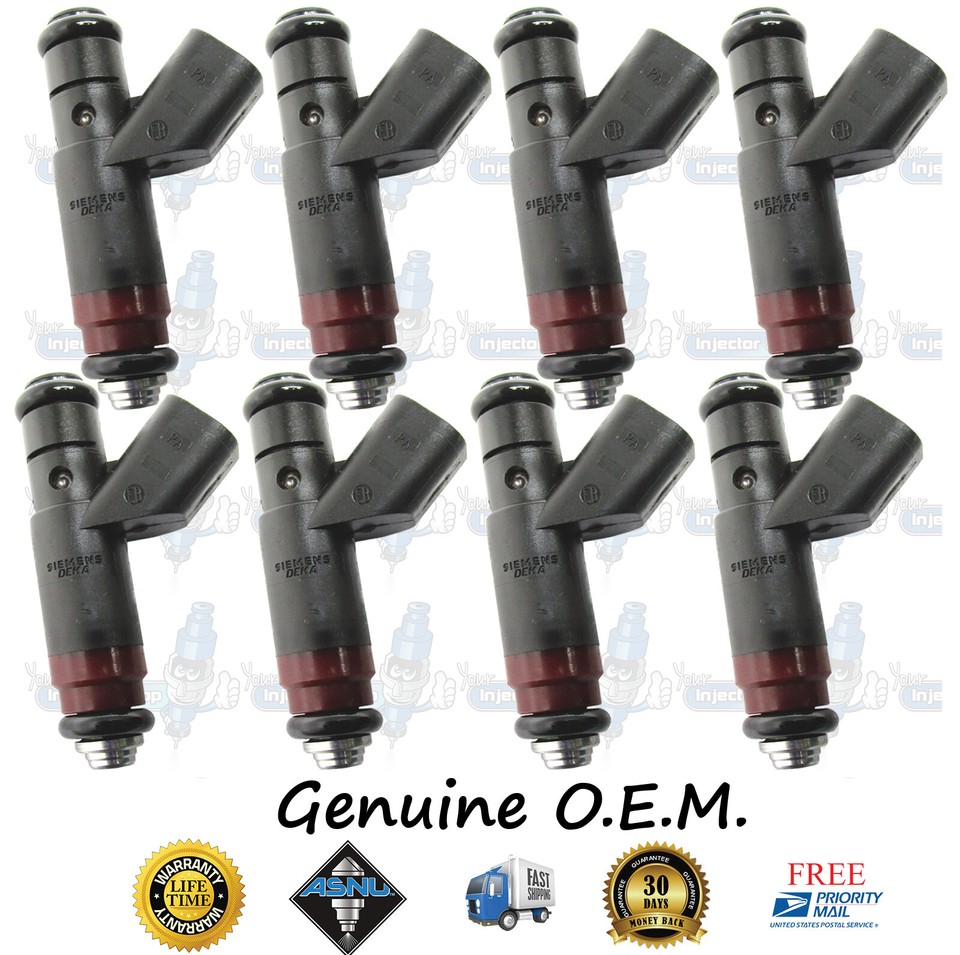 Siemens 4 Hole Spray Ford Thunderbird 8x Fuel Injectors 3W43-AA 3.9L ...