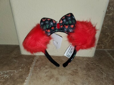 Disney Parks Minnie Mouse Ears Ugly Christmas Sweater Headband Mickey ...