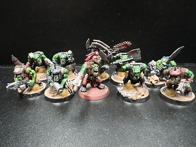 Warhammer 40k Orks 10 boyz well painted #3 | eBay