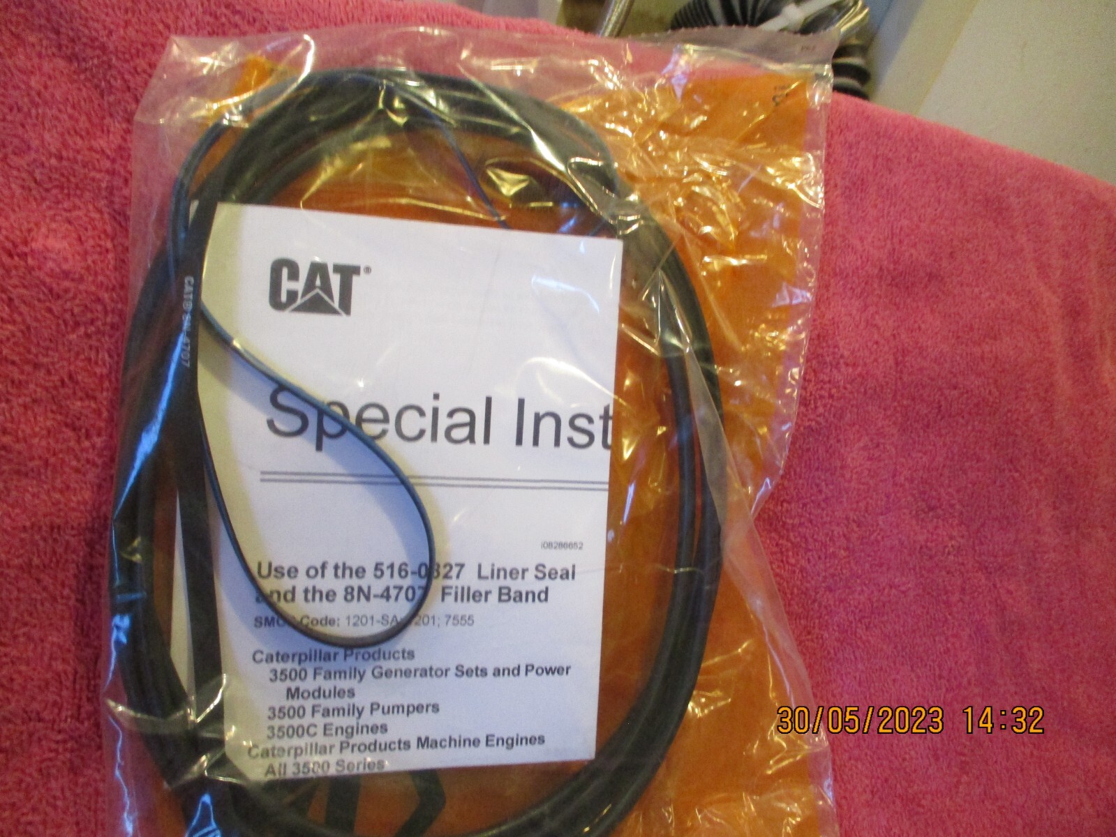 CAT # 3535995 GENUINE BRAND NEW CYLINDER LINER SEAL KIT ORING GASKET ...