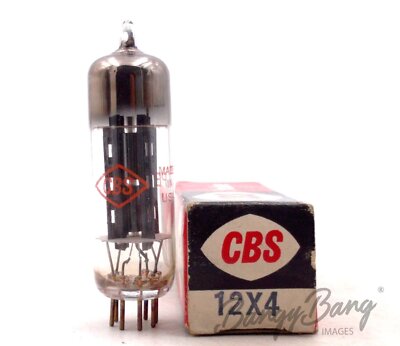 CBS 12X4 Full Wave Cathode Power Rectifier Audio Vacuum Tube Valve ...