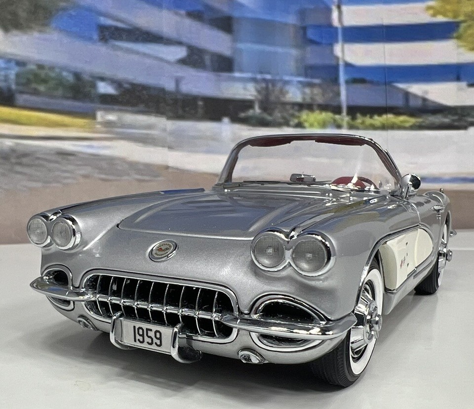 Danbury Mint 1959 Corvette Convertible Inca Silver LE - Box Paper* | eBay