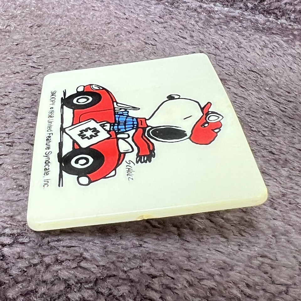Peanuts Snoopy Met Life 1958 Magnet United Features Action Line Schultz ...