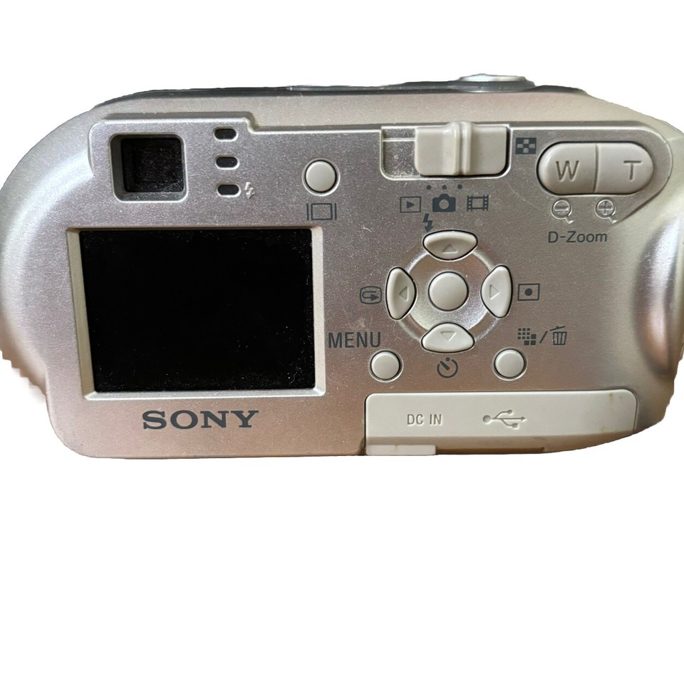 Sony Cyber-shot DSC-P41 4.1MP Digital Camera Silver W/ Memory Stick ...