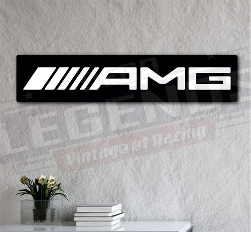 Plaque Dibond Enseigne AMG, déco garage voiture, décoration panneau ...